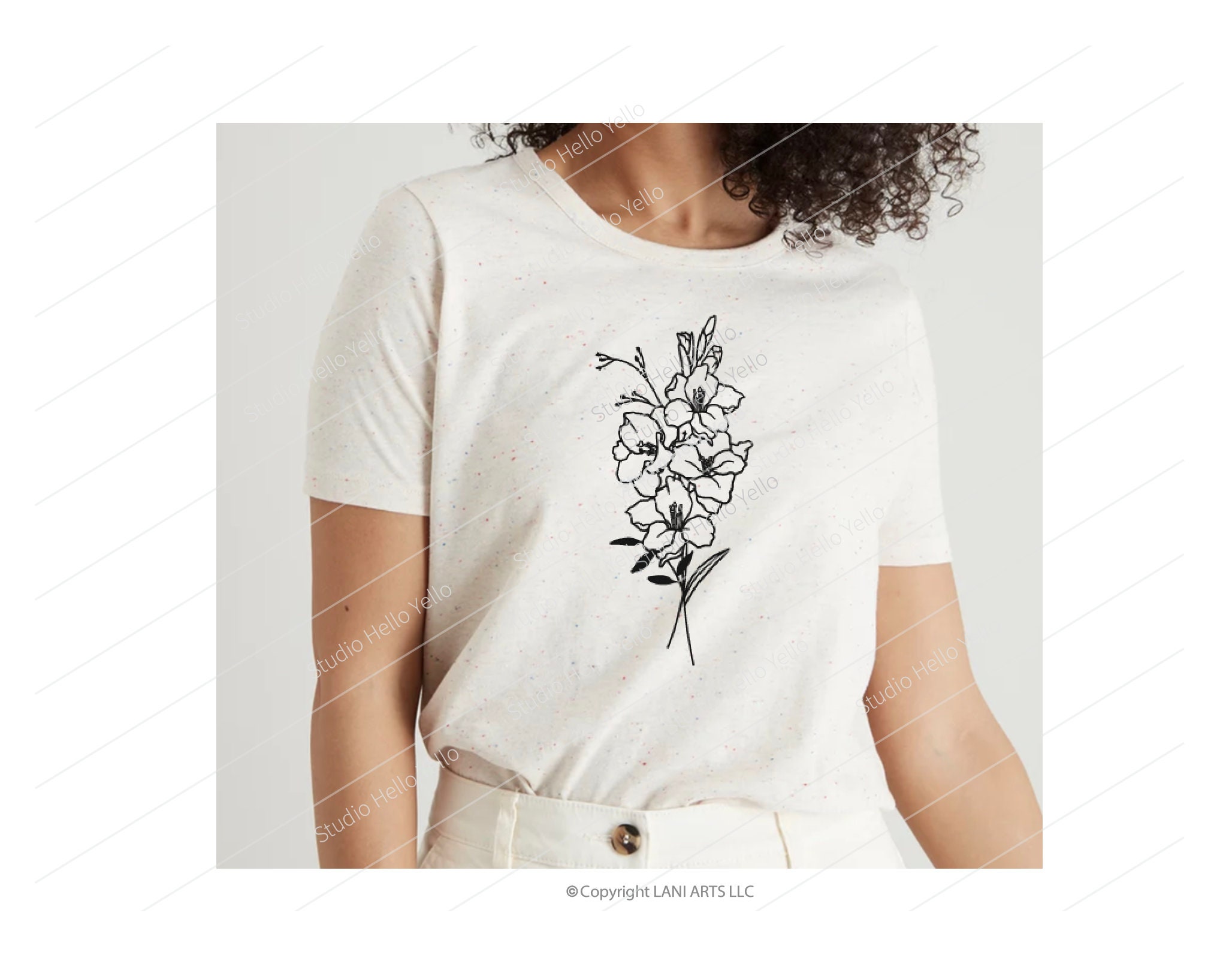 Birth Month Flower Bouquet Svg | August Gladiolus | Flower Svg Floral ...