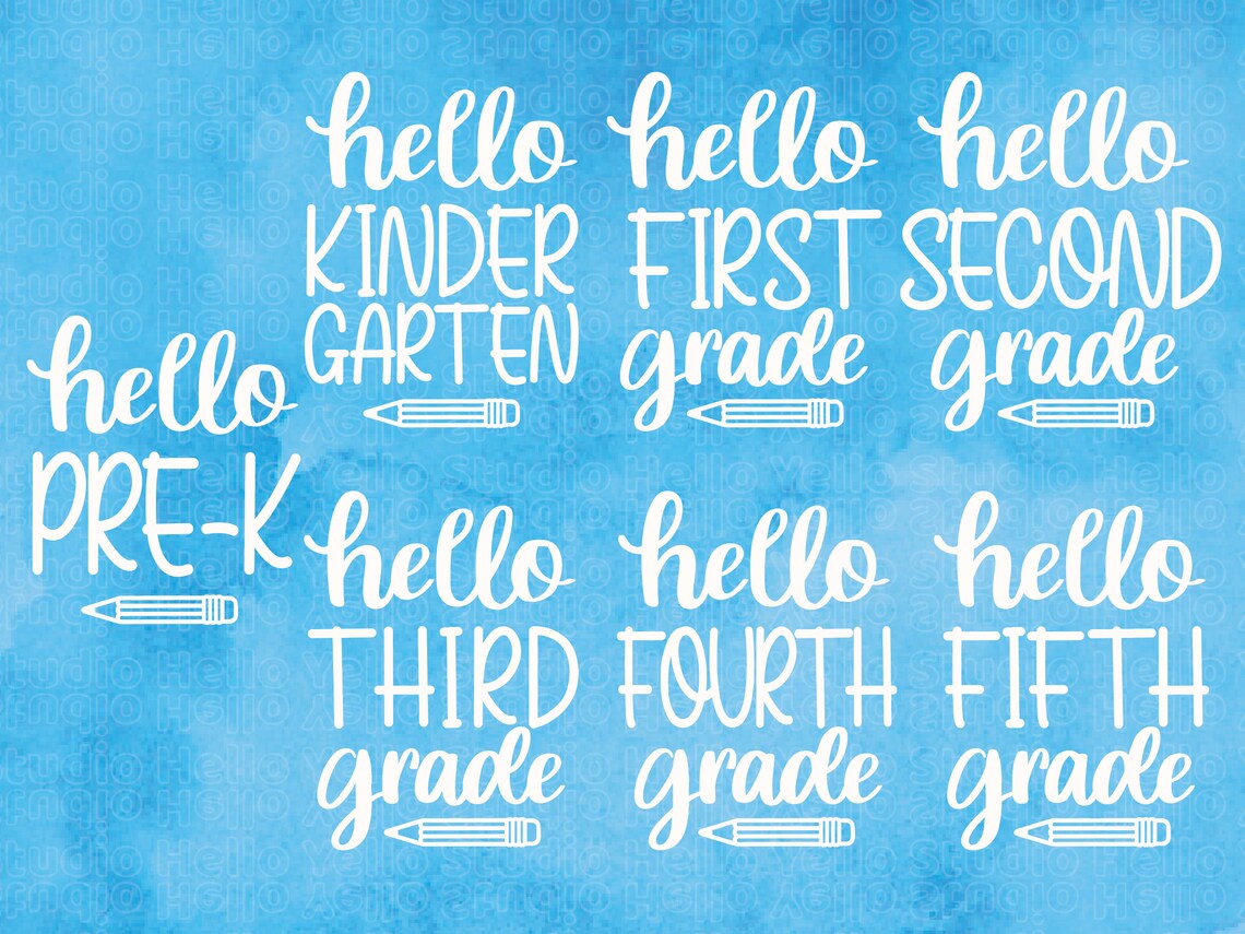 Back to School Svg Bundle First Day of School Svg School - Etsy