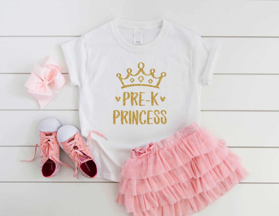 Pre-K Princess Svg Back to School svg Preschool Svg First | Etsy