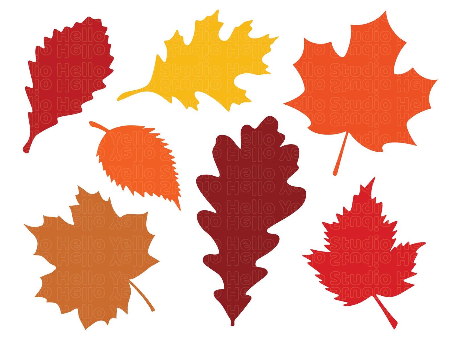 Fall Leaves Svg Fall svg Fall leaf svg bundle Fall png | Etsy