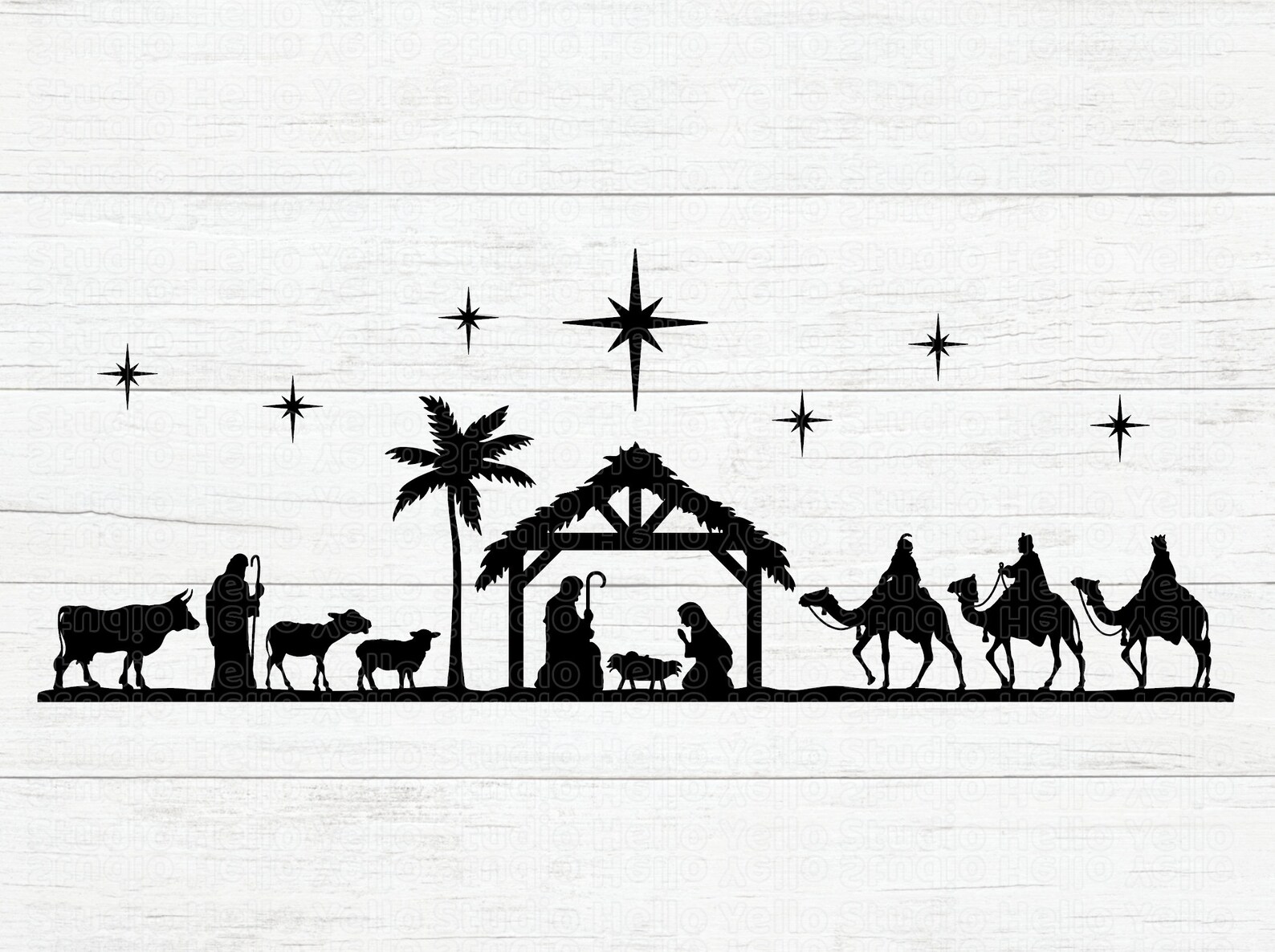 Nativity Scene SVG Nativity SVG PNG Eps Dxf Jpg Instant - Etsy