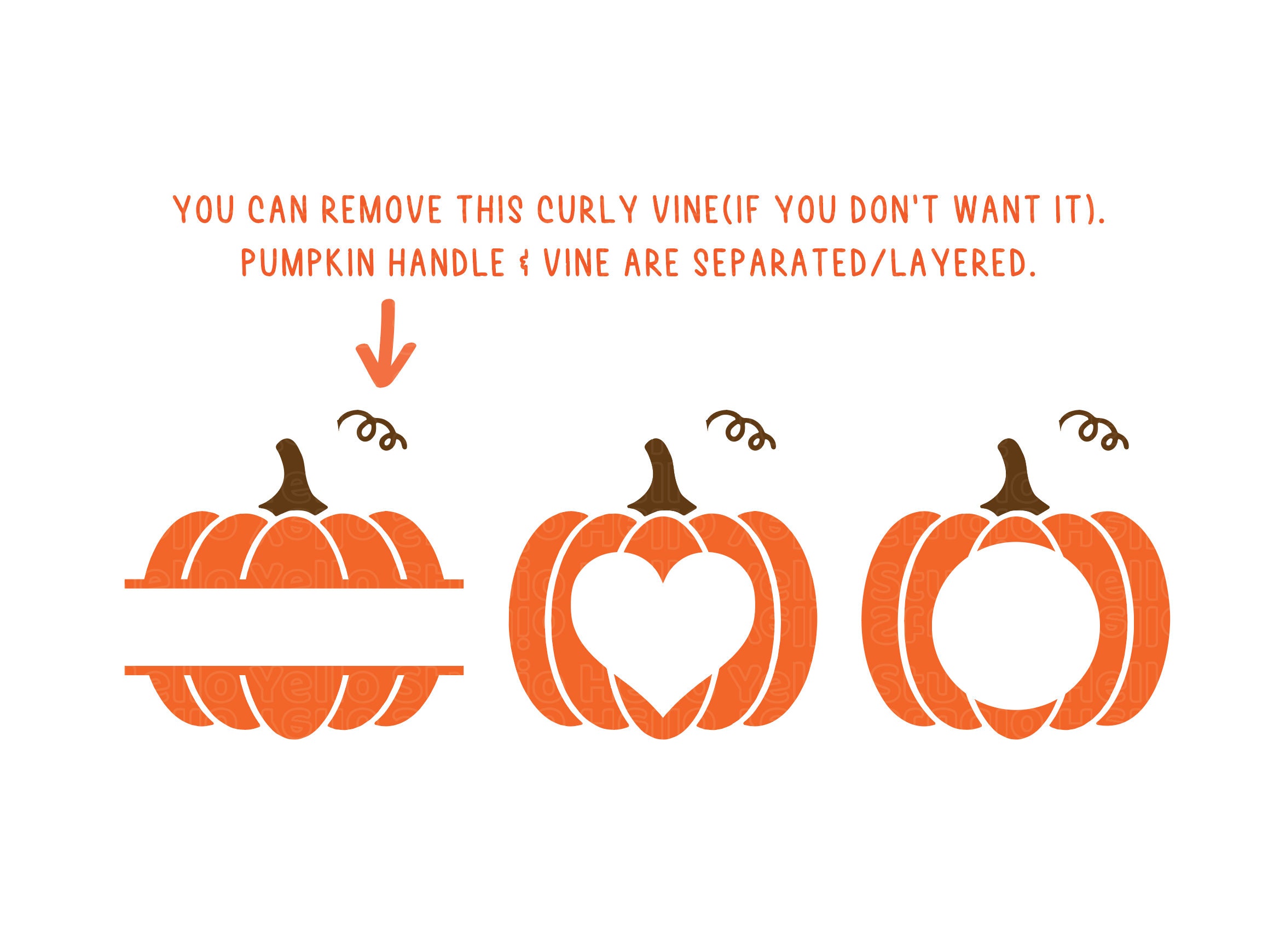 Pumpkin Monogram Frame Svg Bundle, Pumpkin Svg Bundle, Fall Svg ...