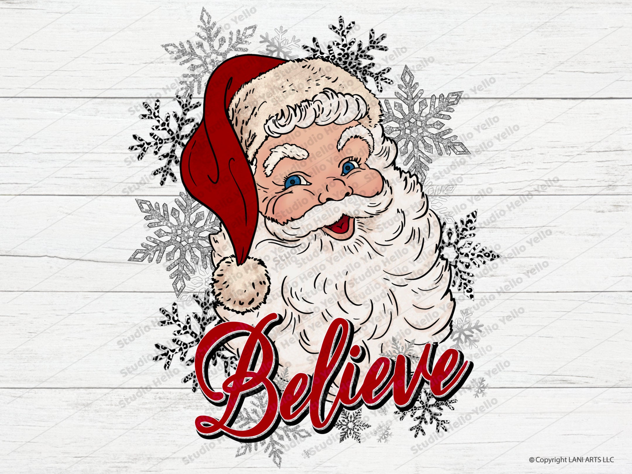 Santa Believe PNG Santa Png Christmas Png Santa Sublimation - Etsy