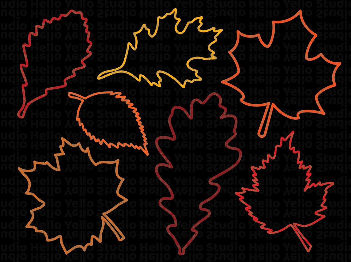 Fall Leaves Svg Fall Svg Fall Leaf Svg Bundle Fall Png - Etsy