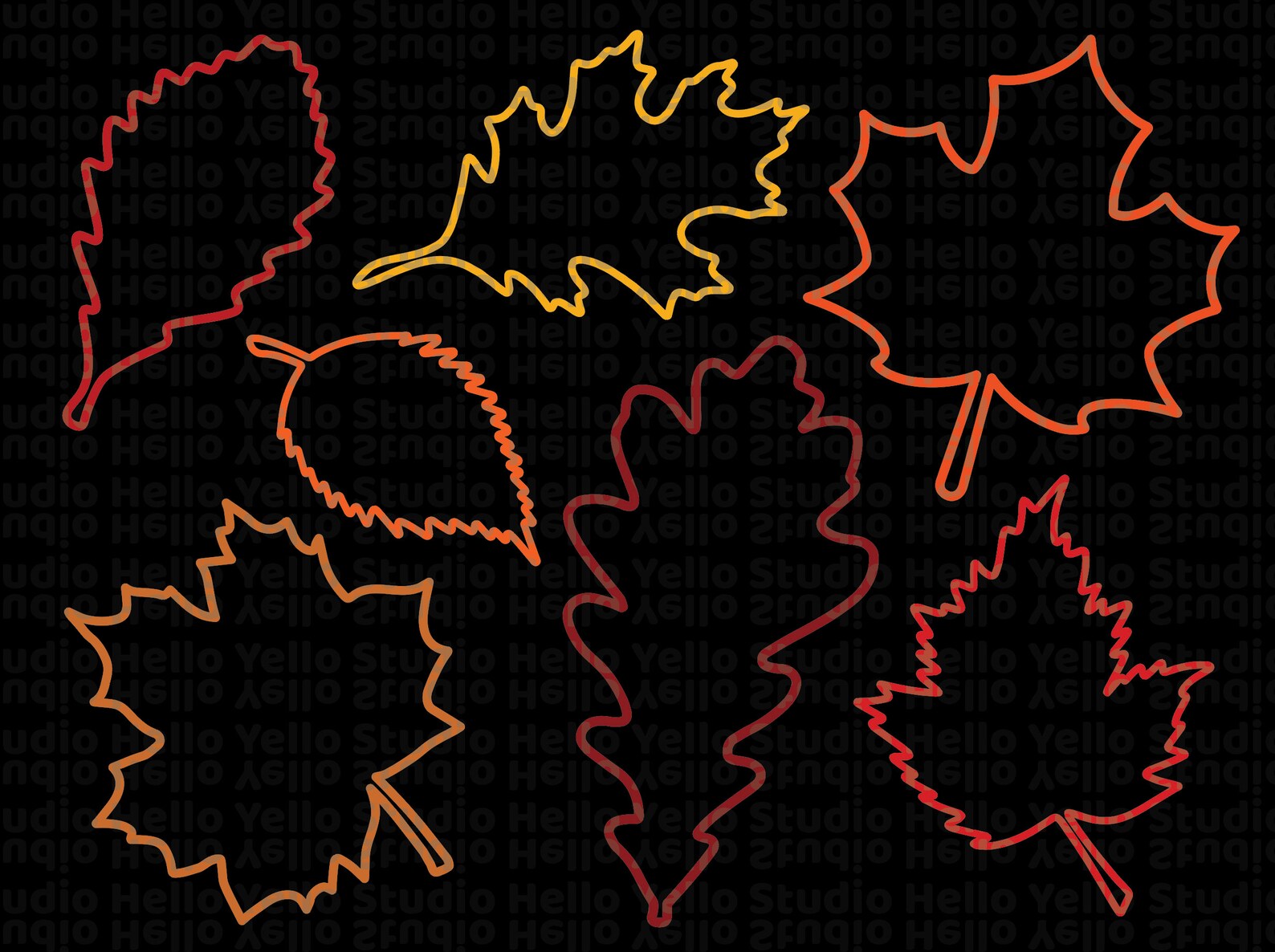 Fall Leaves Svg Fall Svg Fall Leaf Svg Bundle Fall Png - Etsy