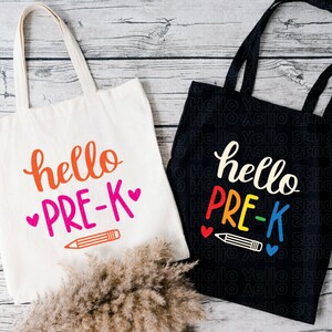 Hello Pre K Svg Bundle, Back to School Svg, First Day of School Svg ...