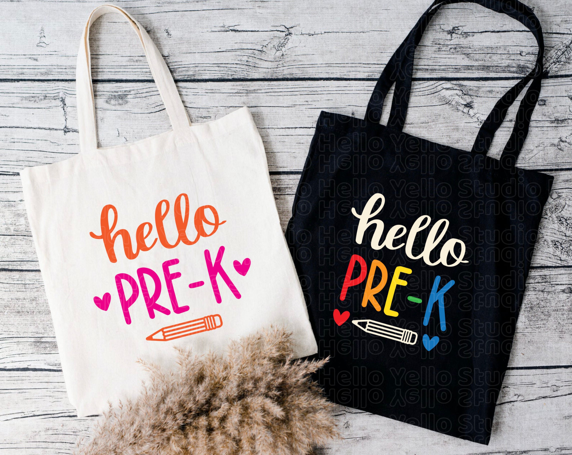 Hello Pre K Svg Bundle, Back to School Svg, First Day of School Svg ...
