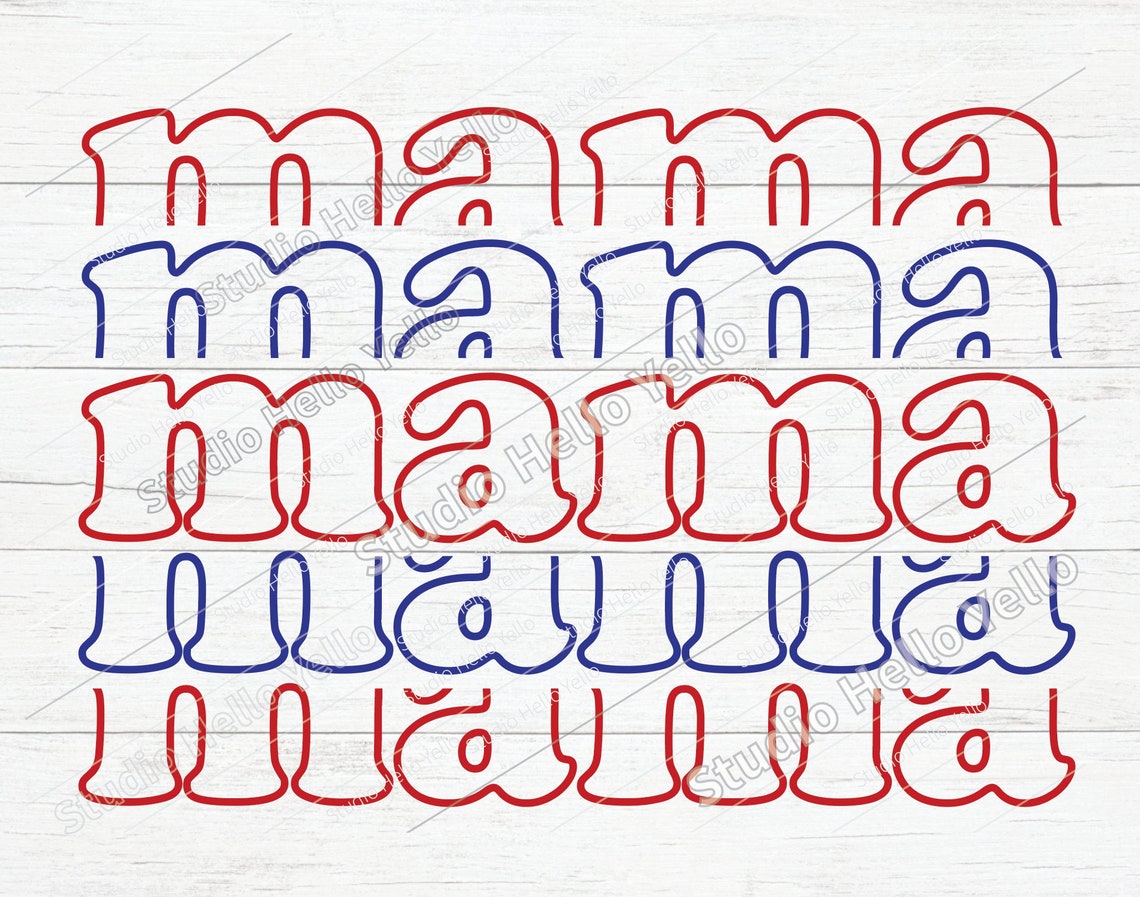Mama Svg, 4th of July Svg, 4th of July Png, Mama Png, Mom Svg, Echo ...