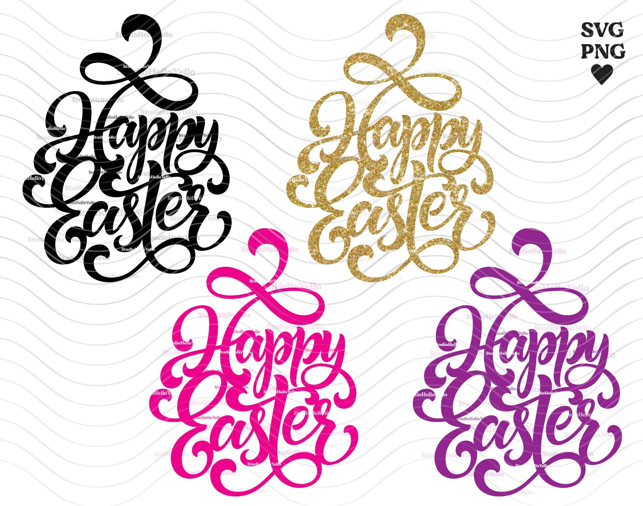 Happy Easter Svg Easter Svg Easter Cake Topper Svg - Etsy