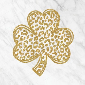 Leopard Print Shamrock Svg, St Patricks Day Svg, Shamrock Svg, St ...