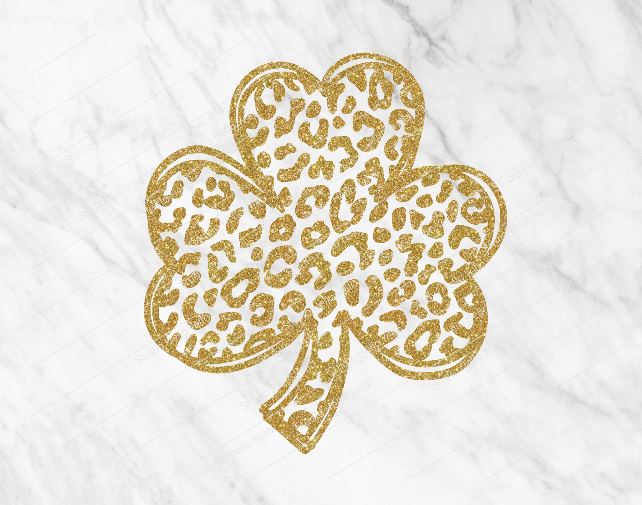 Leopard Print Shamrock Svg St Patricks Day Svg Shamrock Svg - Etsy