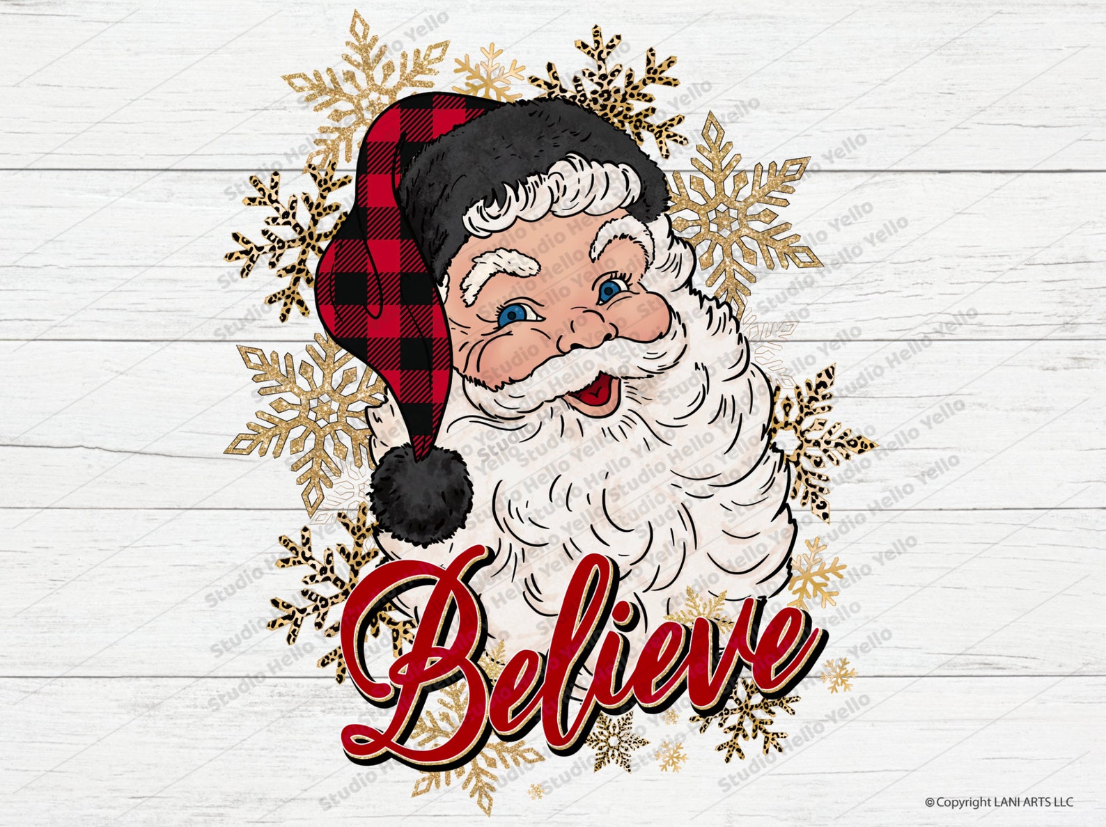 Santa Believe PNG Santa Png Christmas Pngsanta Sublimation - Etsy