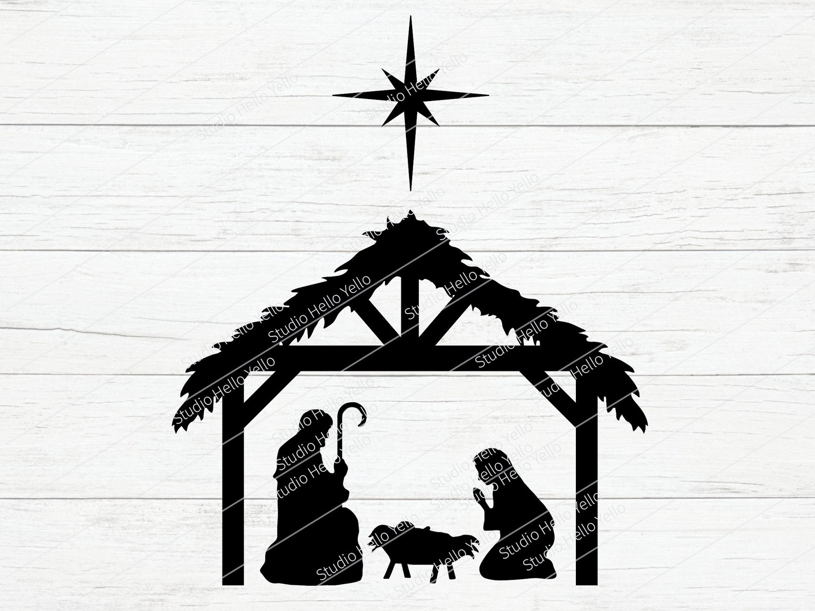 Nativity Scene SVG Nativity SVG PNG Eps Dxf Jpg Instant - Etsy