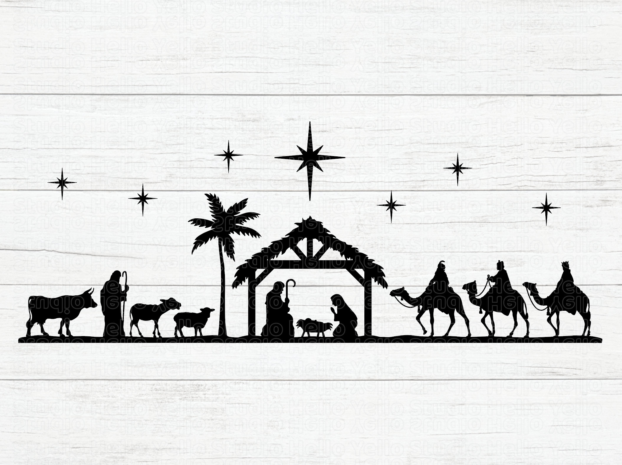 Nativity Scene SVG Nativity SVG PNG Eps Dxf Jpg Instant - Etsy