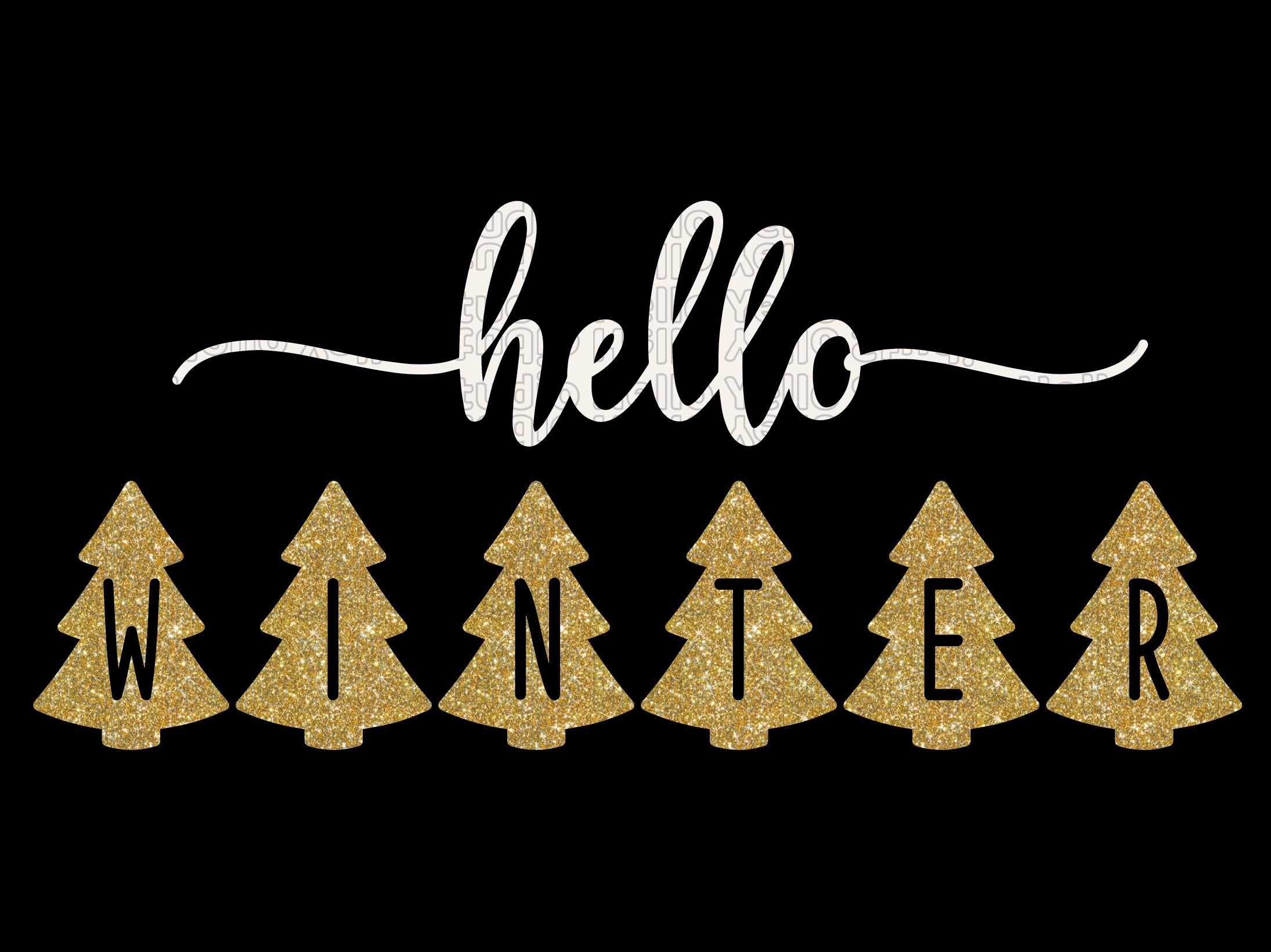 Hello Winter Svg Winter Svg Winter Door Sign Svg Christmas - Etsy