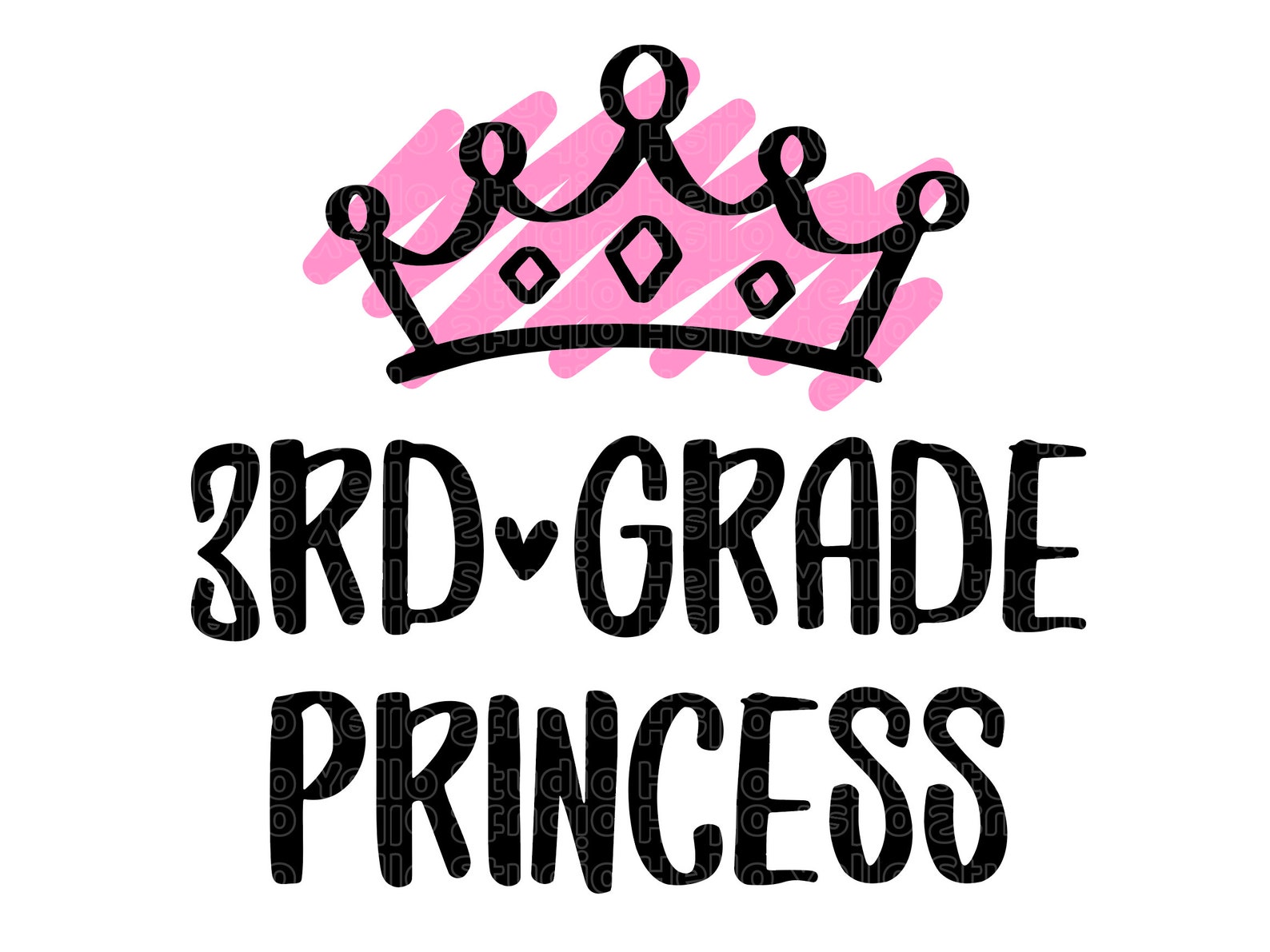 3rd Grade Princess Svg Third Grade Svg Back to School Svg - Etsy