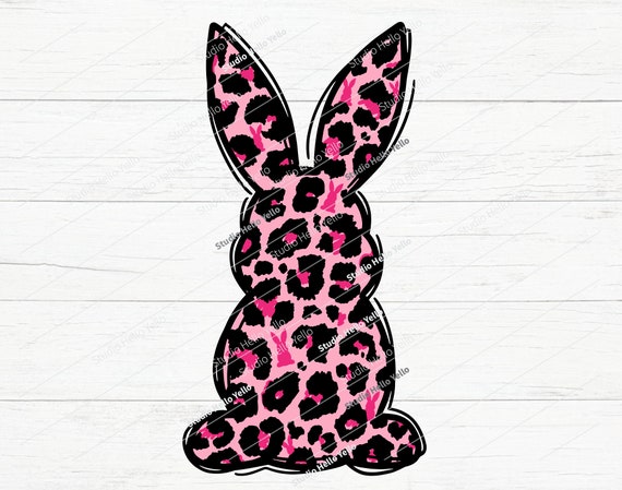 Leopard Print Bunny Svg Png Bunny Svg Bunny Png Easter | Etsy
