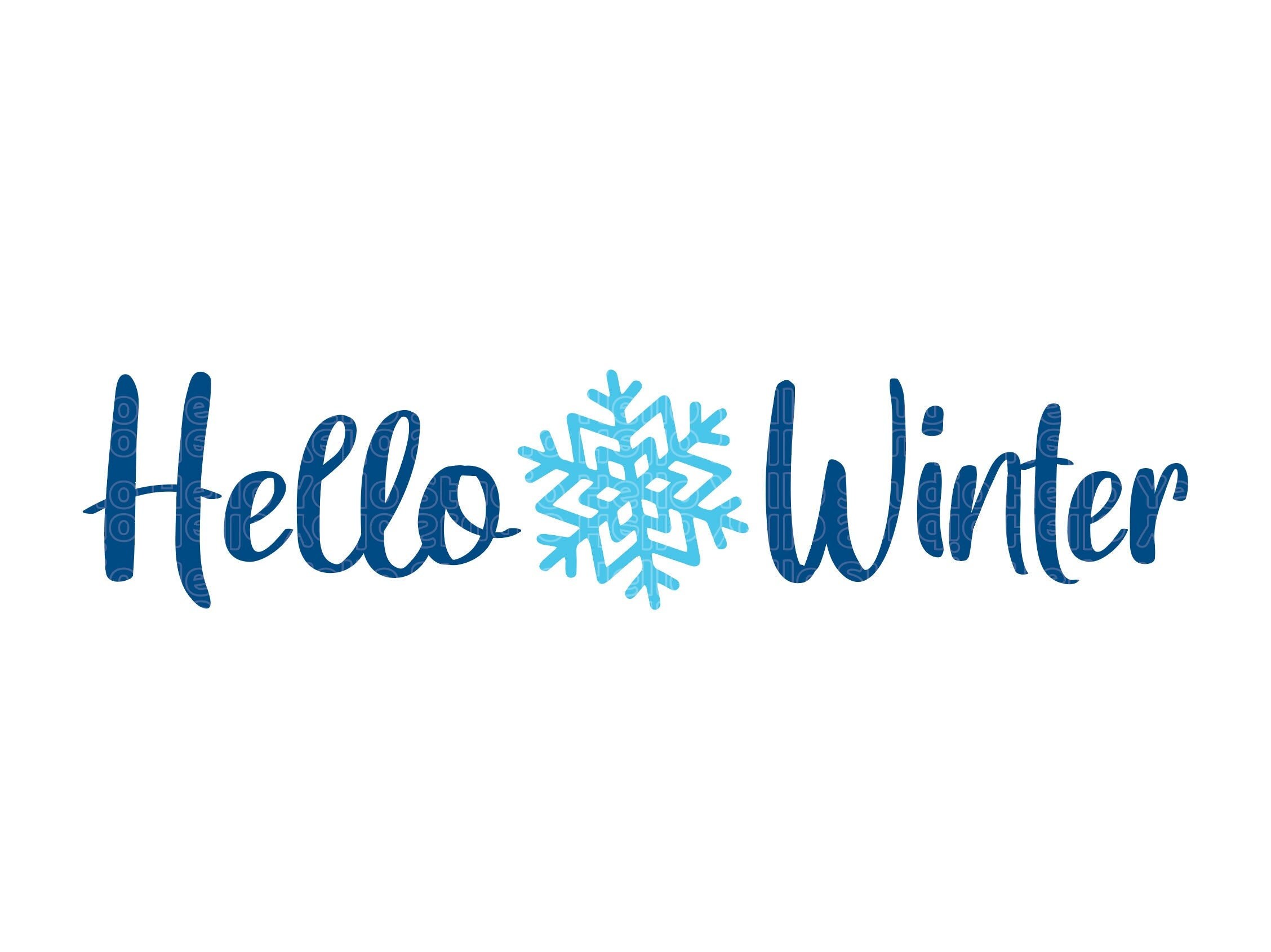 Hello Winter Svg Winter Svg Winter Door Sign Svg Christmas - Etsy