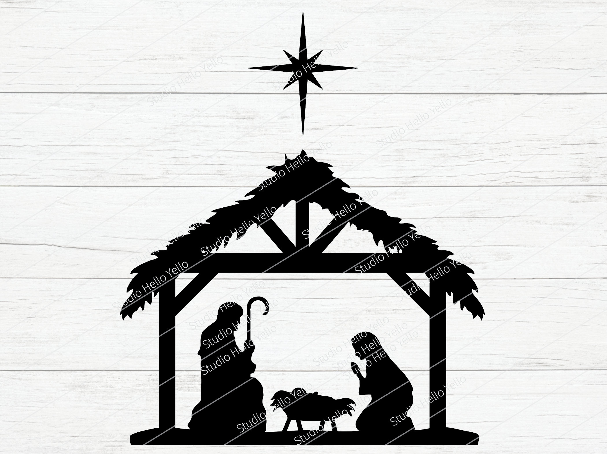 Nativity Scene SVG, Nativity SVG, PNG, Eps, Dxf, Jpg Instant Digital ...