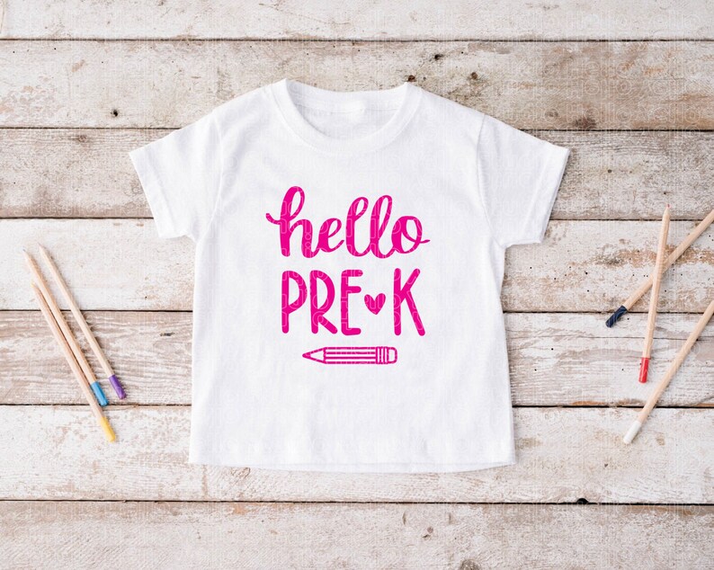 Hello Pre K Svg Bundle, Back to School Svg, First Day of School Svg ...