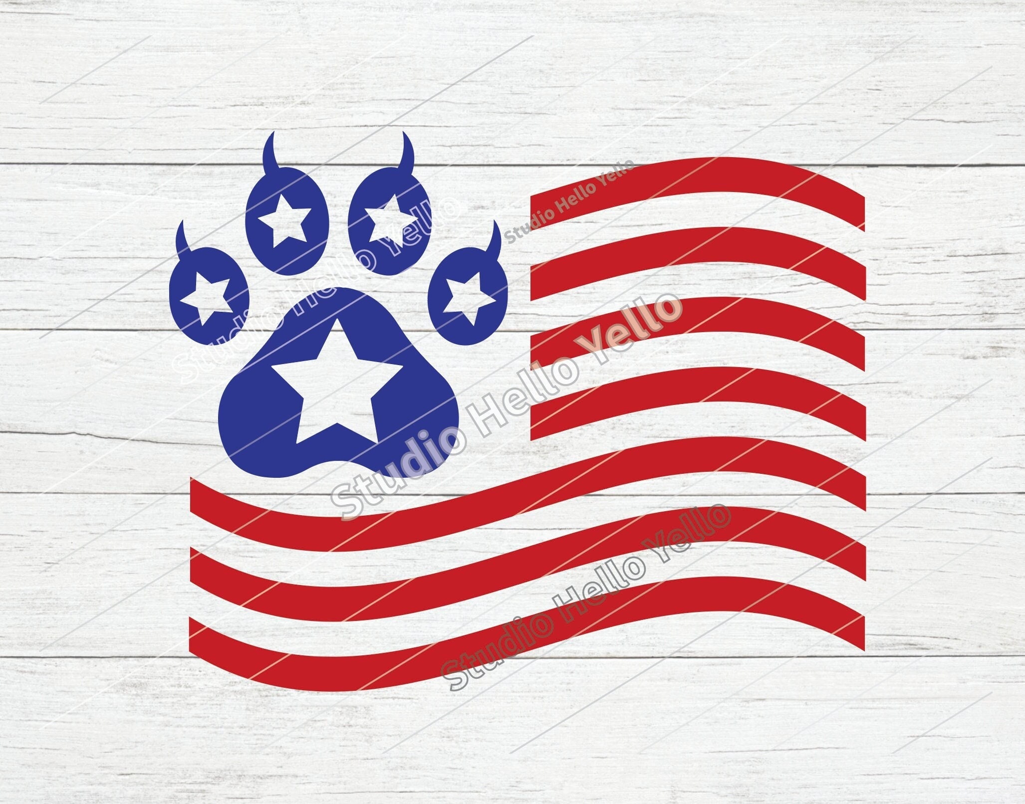4th of July Cat Svg 4th of July Svg Cat Svg American Flag - Etsy