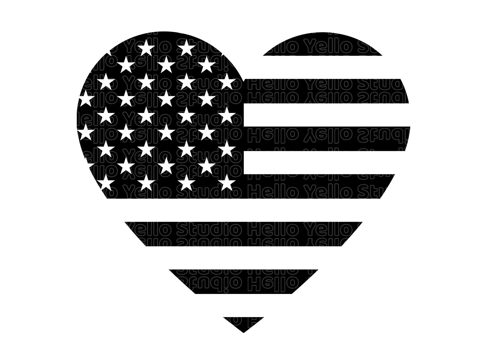 Heart Flag Svg 4th of July SVG July 4th Svg Fourth of July - Etsy