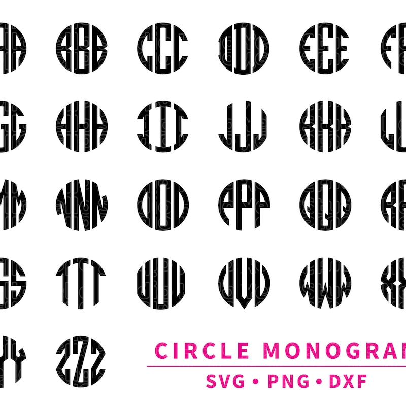 Monogram Svg - Etsy