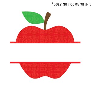 Apple Name Frame Svg Bundle, Apple Svg, Apple Clipart, Apple Monogram ...