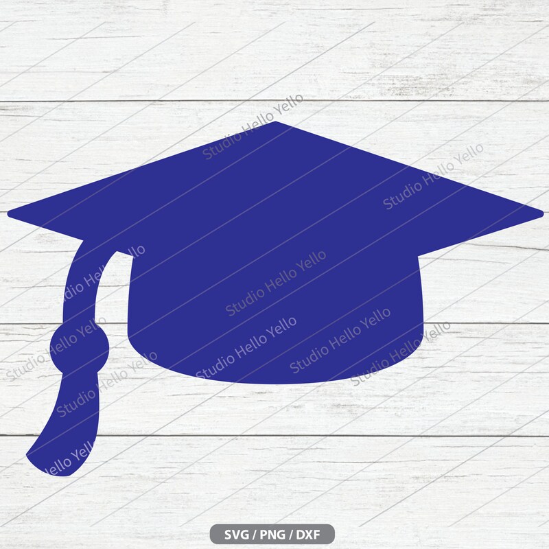 Blue Graduation Cap 2024 Clipart - Etsy