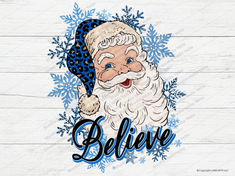 Santa Believe PNG Santa Png Christmas Png Santa Sublimation - Etsy