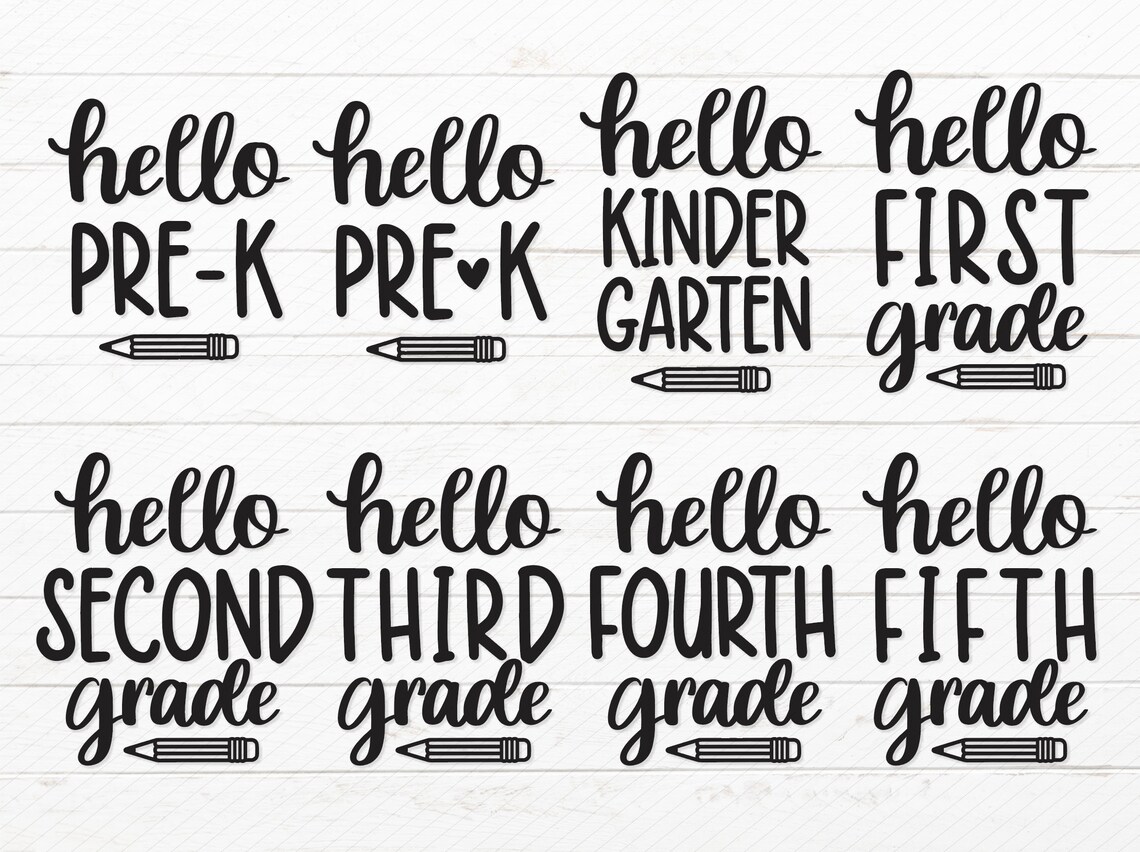 Back to School Svg Bundle First Day of School Svg School Svg Teacher ...