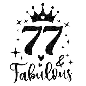 77th Birthday Svg, 77th Birthday, Birthday Svg 77th Birthday Shirts SVG ...