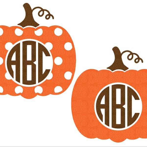 Pumpkin Monogram - Etsy