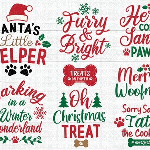 Dog Christmas Svg Bundle, Pet Christmas Svg, Dog Christmas Clipart ...