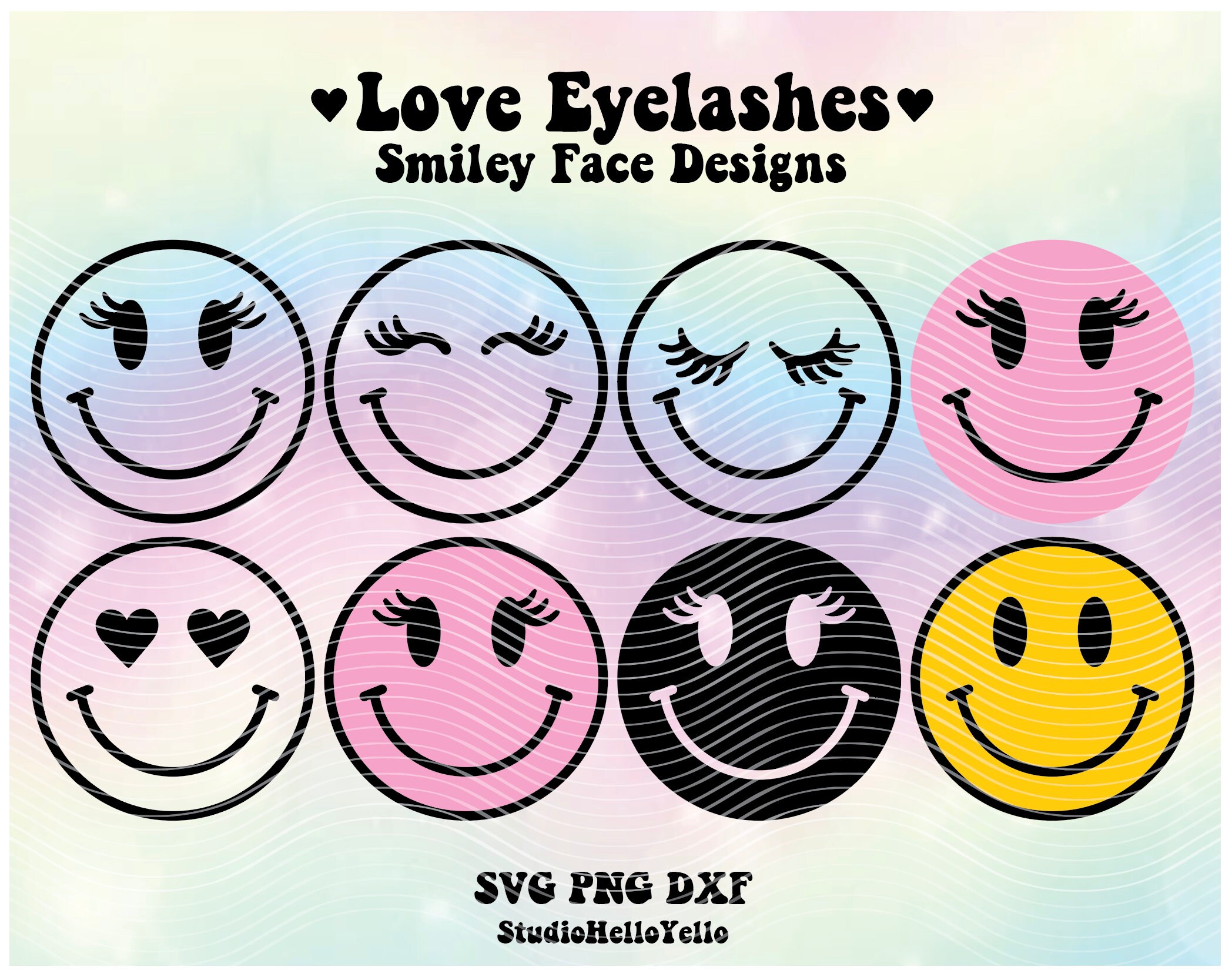 Smiley Face Svg Bundle Smiley Face Svg Smiley - Etsy