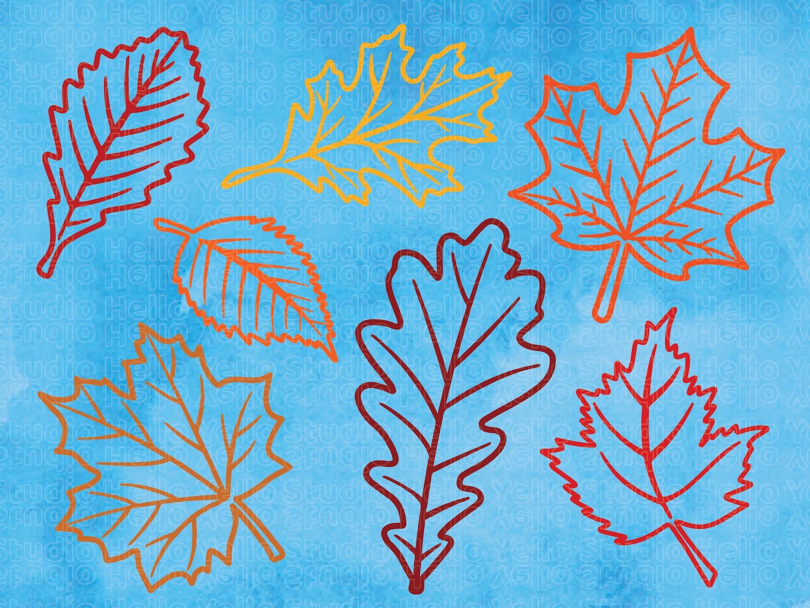 Fall Leaves Svg, Fall Svg, Fall Leaf Svg Bundle, Fall Png, Dxf, Clipart ...