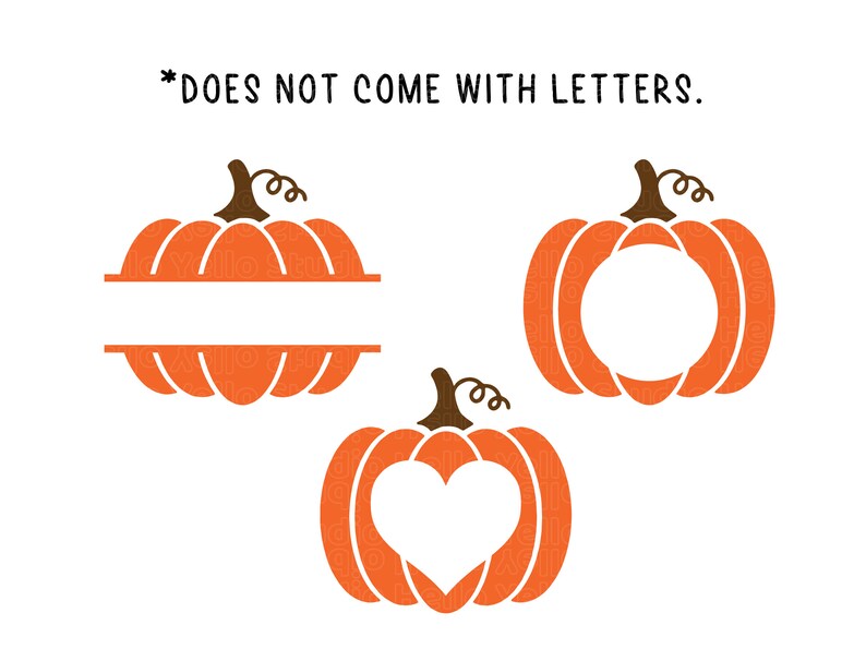 Pumpkin Monogram Frame Svg Bundle, Pumpkin Svg Bundle, Fall Svg, Halloween Svg,thanksgiving Svg ...