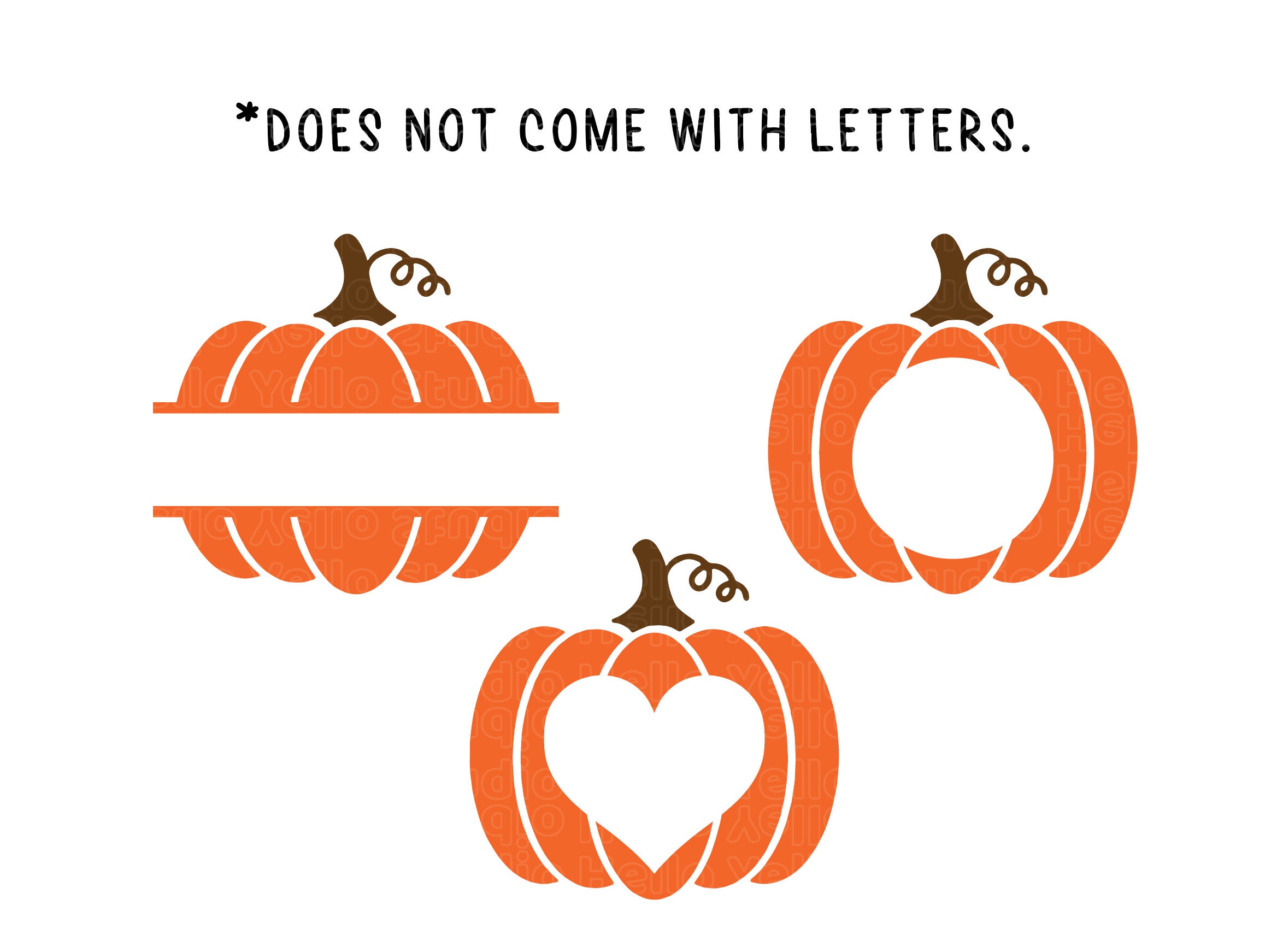 Pumpkin Monogram Frame Svg Bundle Pumpkin Svg Bundle Fall - Etsy Canada