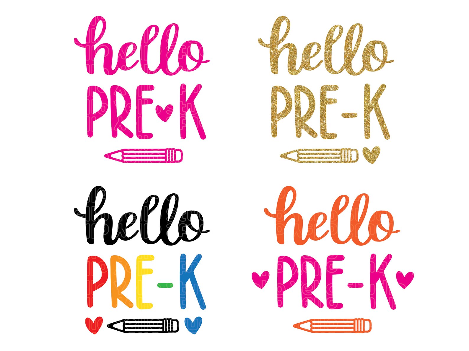 Hello Pre K Svg Bundle Back to School Svg First Day of - Etsy UK