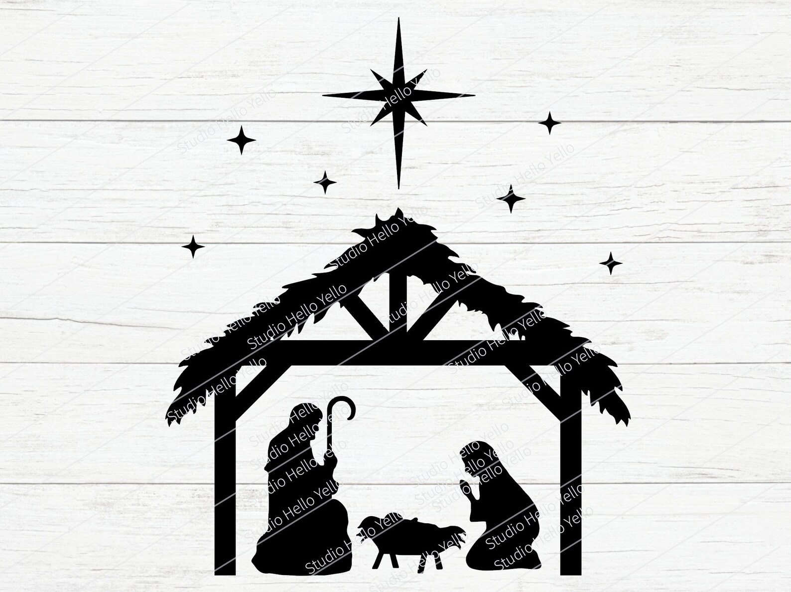 Nativity Scene SVG Nativity SVG PNG Eps Dxf Jpg Instant - Etsy