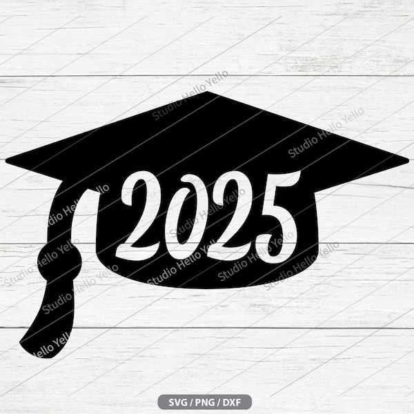 Graduation Cap 2025 Clipart - Etsy