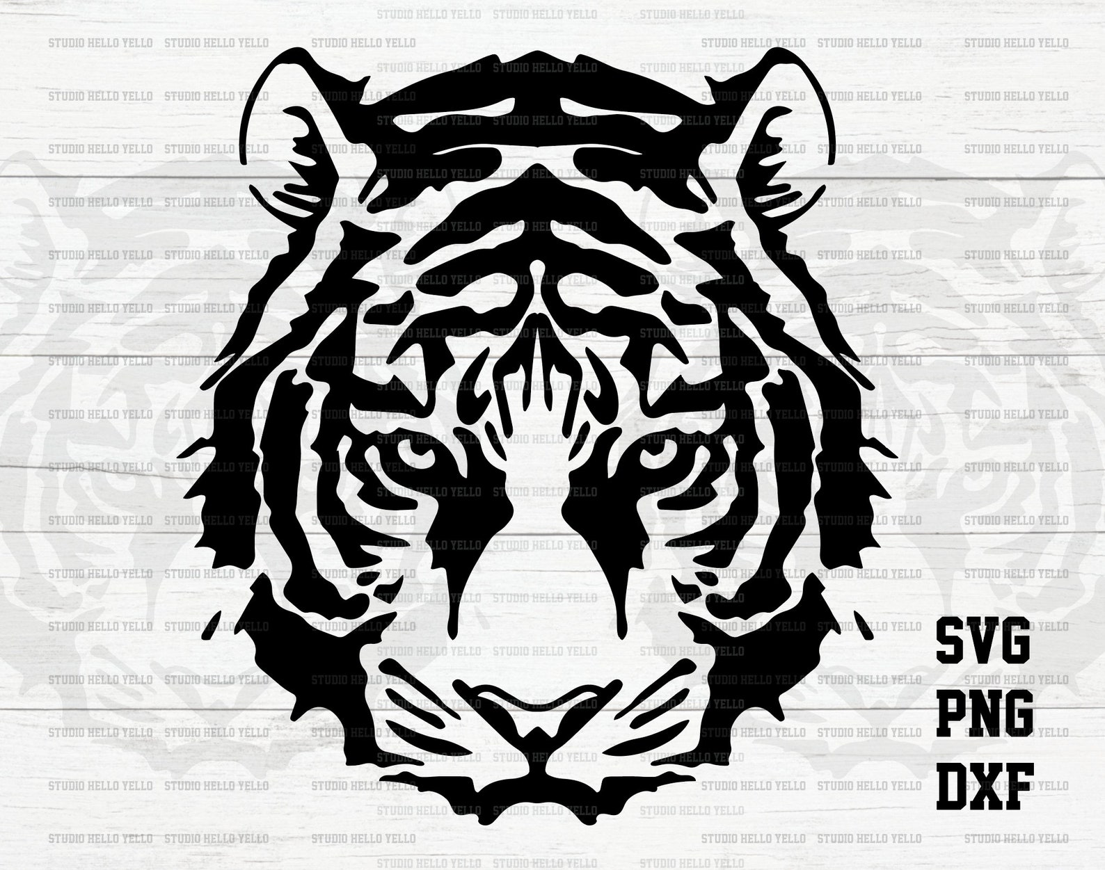 Tiger Svg Tiger Png Tiger dxf svg clipart vector - Etsy België