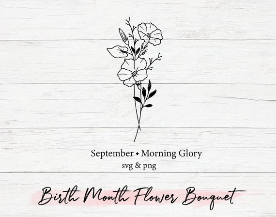 Birth Month Flower Bouquet Svg Flower Svg Floral Svg - Etsy