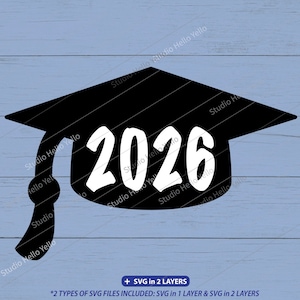 Graduation Cap Svg, Png, Dxf Senior 2026 Class of 2026 Graduation ...