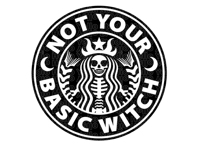 Digital Svg files for Cricut Halloween Starbucks Skeleton Witch Svg ...