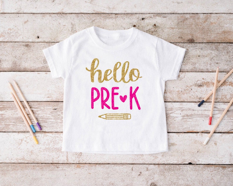 Hello Pre K Svg Bundle Back to School Svg First Day of | Etsy