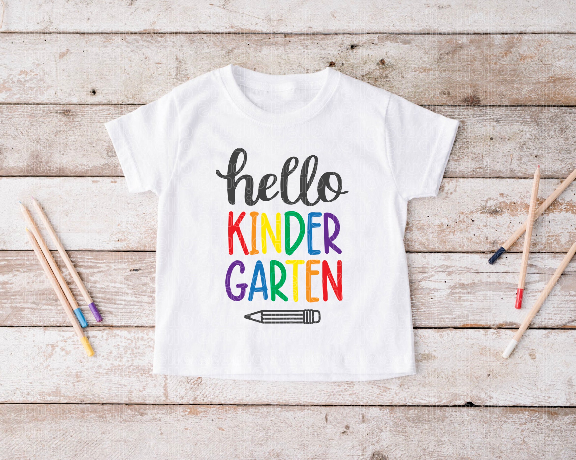 Hello Kindergarten Svg Back to school svg First day of | Etsy