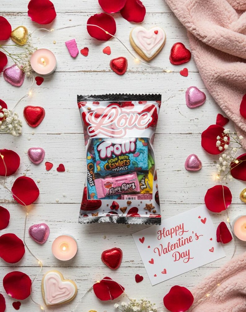 Valentine's Party Favor Templates, 10 Drop and Drag Valentine Window ...