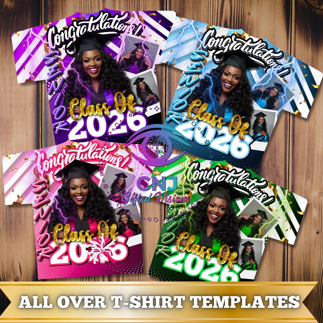 3D All Over Graduation Template Bundle, T-shirt Graduation File, - Etsy