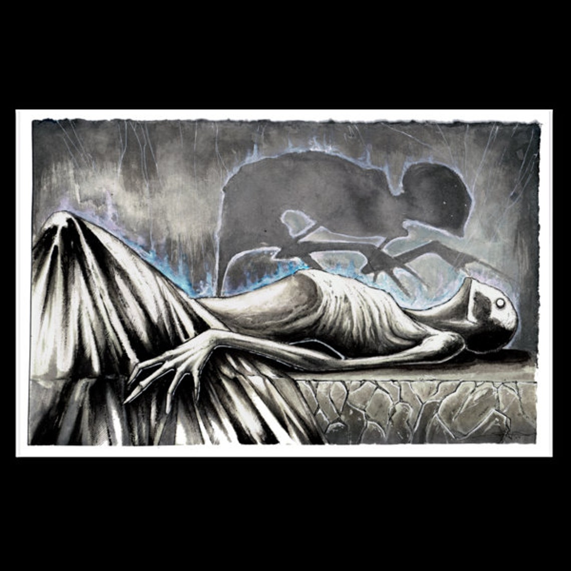 Sleep Paralysis Print Digital Prints, Wall Art, Home Decor ...